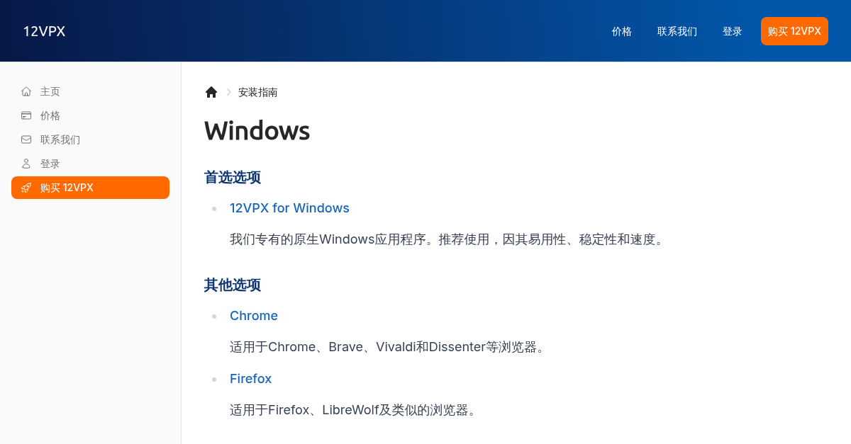 Windows - 12VPX